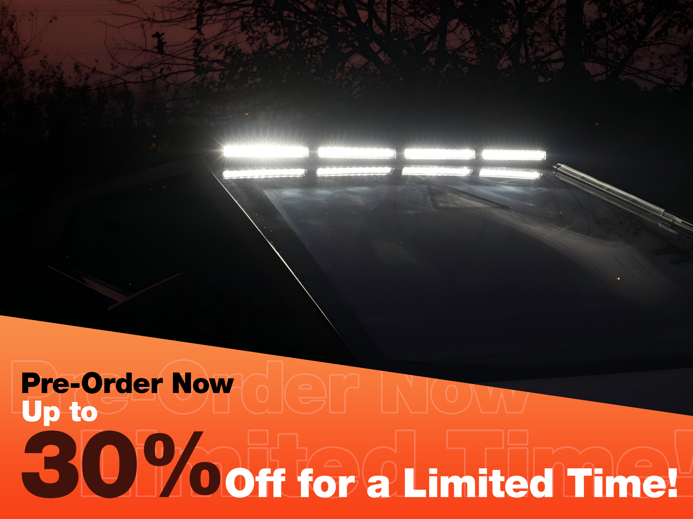 [Presale Discount] Cybertruck Roof LED Light Bar – Fazil Auto